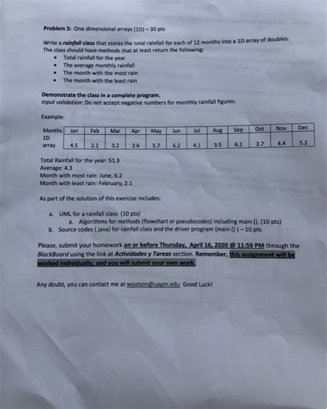 Solved Problem 3 One Dimensional Arrays 1d 30 Pts Write