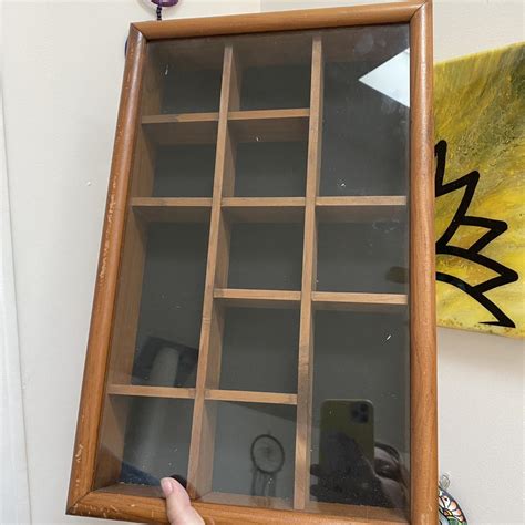 🤎large Glass Display Case🤎 Large Sliding Glass Depop