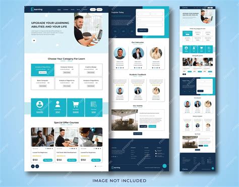 Premium Psd Learning Management System Landing Page Website Design
