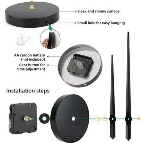 Black Round Diy Clock Kit At Rs 290 Piece In New Delhi Id 2849427670912
