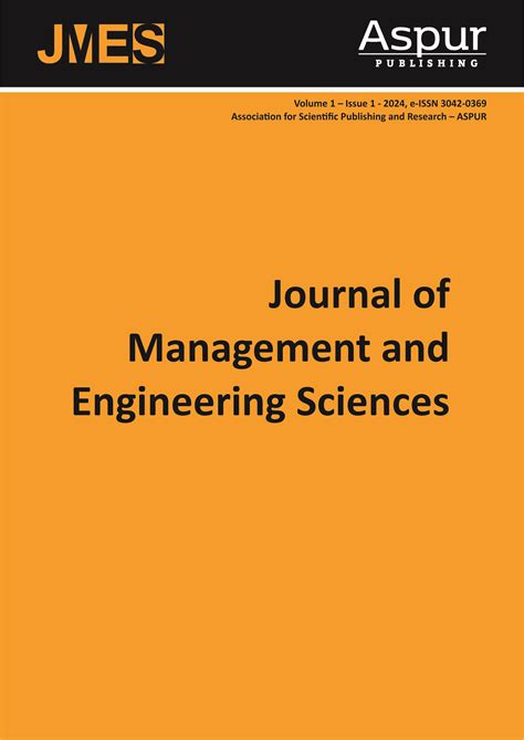 Journal Of Management And Engineering Sciences