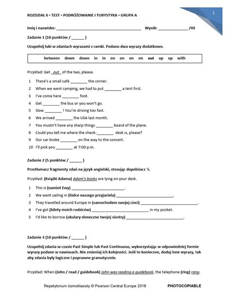 Test Unit 6 Klasa 8 Pdf