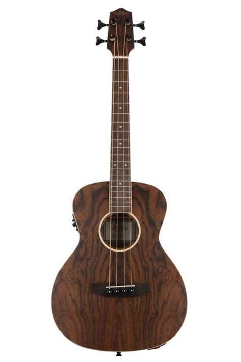 Lanikai Fb Ebu Figured Bocote Bass Acoustic Electric Ukulele Natural