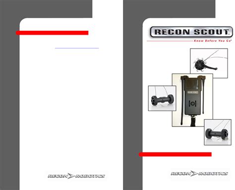 Reconrobotics Rsk2012 01 Throwbot Xt User Manual Recon Scout User S Manual V5 Pub