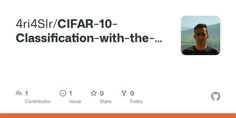 GitHub 4ri4Slr CIFAR 10 Classification With The Matlab Deep Learning