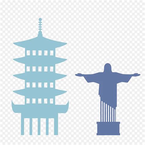 世界各地地标建筑基督耶稣像矢量png图片素材下载图片编号qwnxagxy 免抠素材网