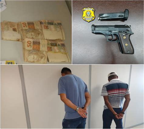 Dois são presos em flagrante arma dinheiro e material de campanha