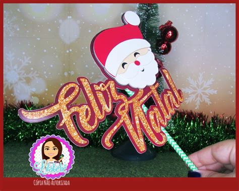 Arquivo Corte Scanncut FCM Topper De Bolo Natal Noel 65 Elo7