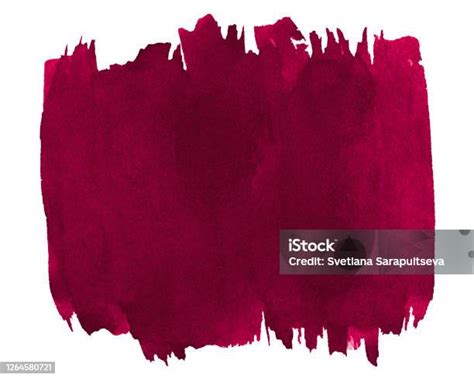 부르고뉴 수채화 맑은 테두리와 자연 스플래시배경 수채화 브러시 얼룩 공간을 복사합니다 자주색에 대한 스톡 사진 및 기타 이미지 Istock