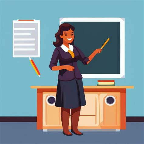 Ai Generated Teacher Student Study Potrait Icon Clip Art Sticker