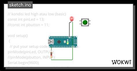 Basic LED Wokwi ESP STM Arduino Simulator