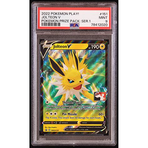 Jolteon V 2019 22 Pokemon Sword And Shield Black Star Promos Swsh151