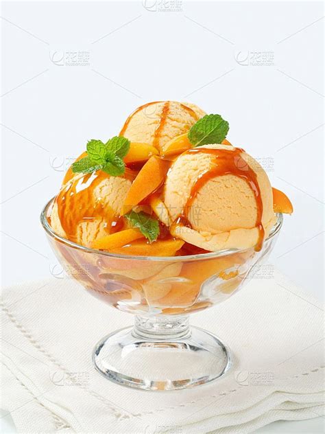冰淇淋圣代素材 花瓣网