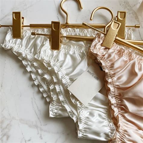Custom Luxury Pure Silk Bra And Panties Set Women Silk Underwear