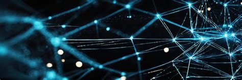 Premium Photo Abstract Plexus Blue Geometrical Shapes Connection And Web Concept Digital