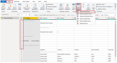 how to delete rows in power query printable timeline templates