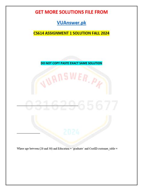 cs614 assignment 1 solution fall 2024 pdf database index