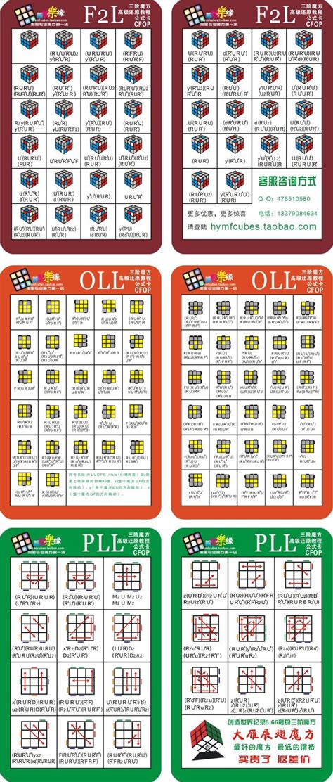 F2l Oll Pll Rubiks Cube Algorithms Rubiks Cube Patterns Rubix Cube