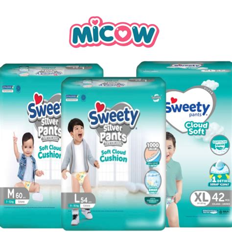 Jual Sweety Silver Pants M L Xl Popok Sweety Silver Tipe Celana Shopee Indonesia