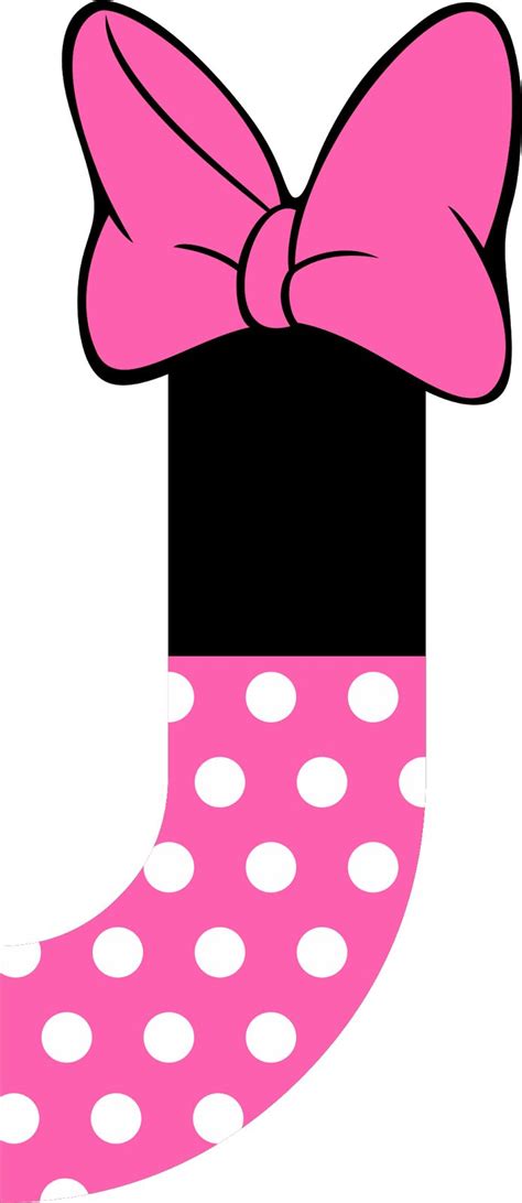 Precioso Alfabeto Tipo Minnie Rosa Tema De Minnie Mouse Fiesta De