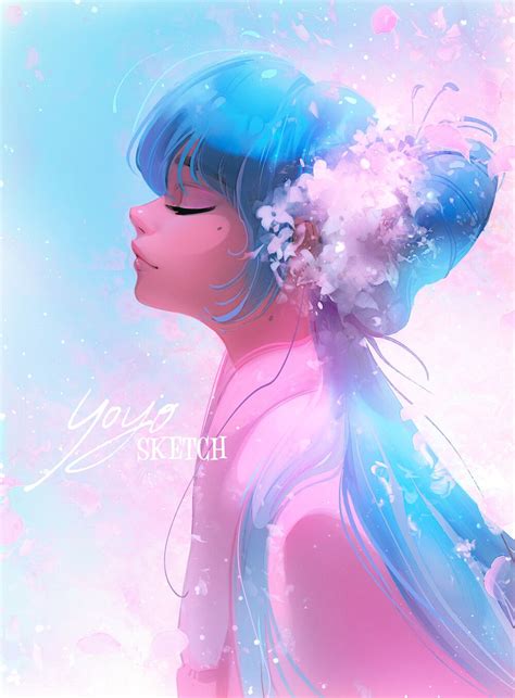 Ikue Yoyo Sketch Girls Cartoon Art Concept Art Characters Art