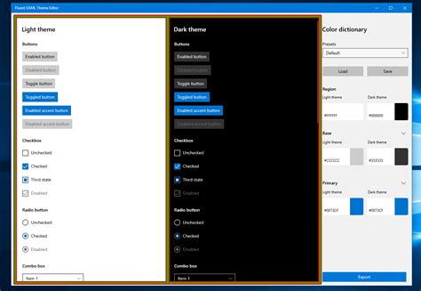 Color Scheme Is Not Applied To All Elements · Issue 6 · Microsoft Fluent Xaml Theme Editor · Github