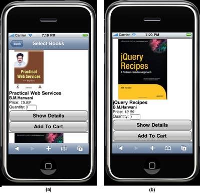 IPhone Web Application Creating The Select Books Panel In JQTouch