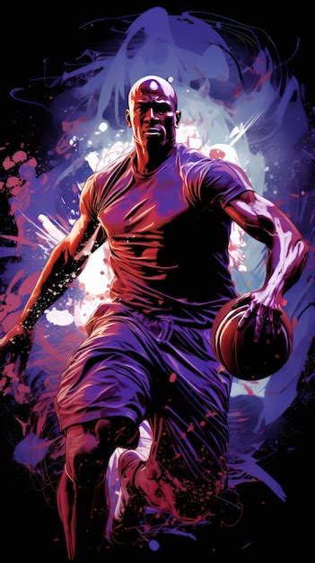 Premium Ai Image Basketball Poster
