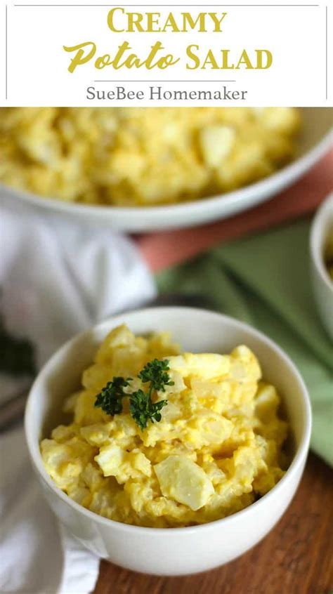 Creamy Potato Salad Combines Potatoes And Egg White Slices With A