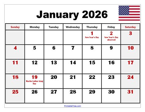 Printable Malaysian Calendar 2026