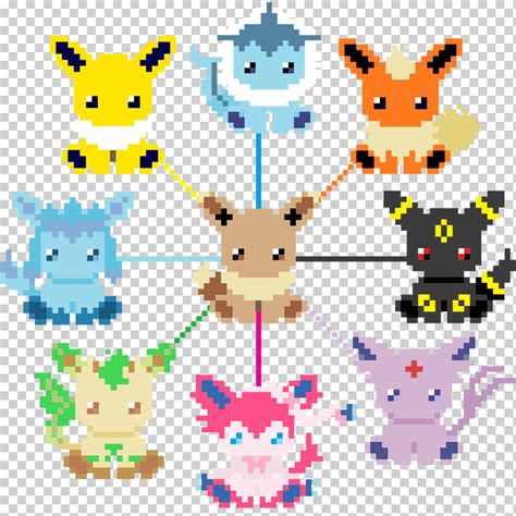 Pokemon Pixel Art Grid Eevee