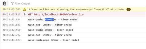 Adding Jsvalues To Vec Takes Quadratic Time With Reference Types Enabled For First Run · Issue