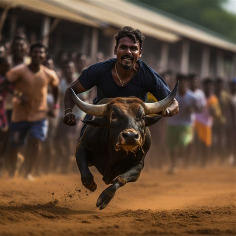 Ai Photos Reveal The Majesty Of Tamil Nadus Jallikattu Bull Festival