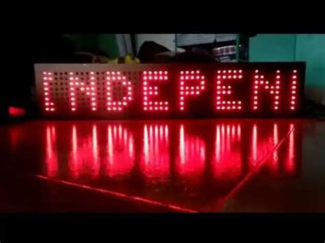 Led Scrolling Message Display Board Installation