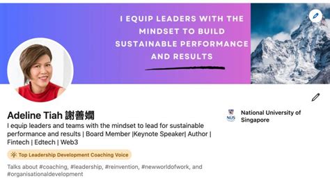 Adeline Tiah 謝善嫻 On Linkedin Growth Leadership Reinvent