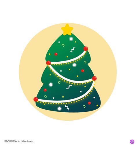 크리스마스트리 일러스트 Ai 무료다운로드 Free Download Xmas Tree Urbanbrush