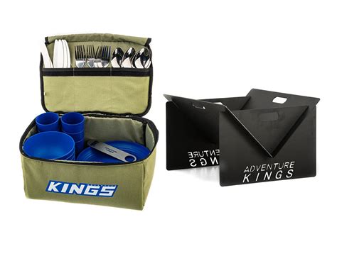 Kings Portable Steel Fire Pit Adventure Kings 37 Piece Picnic Set