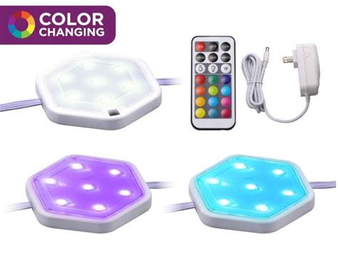 Add On Color Changing LED Puck Light RGB BLACK DECKER PureOptics LED
