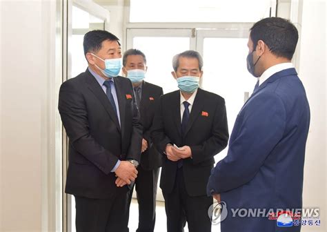 북한 외무성 주북 시리아대사관 조의 방문 연합뉴스