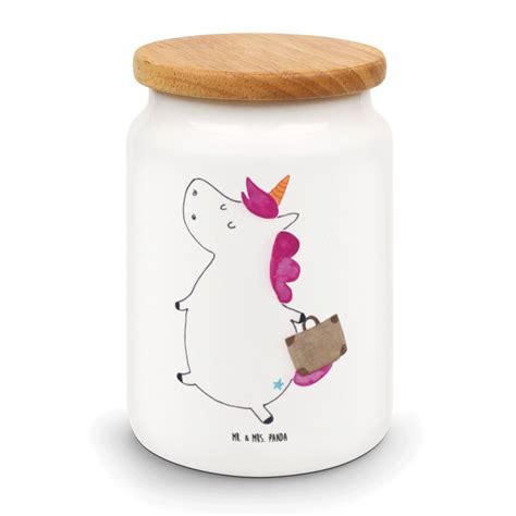 Mr And Mrs Panda Vorratsdose Einhorn Koffer Weiß Geschenk