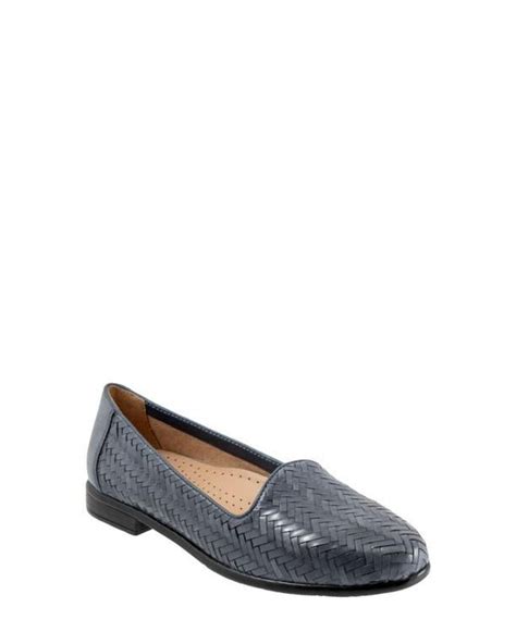 Trotters Liz Iii Flat In Blue Lyst