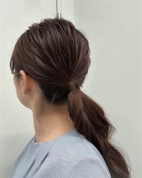 倉野麻里さんのインスタグラム写真 倉野麻里instagram 「昨日のプラス9時のヘアスタイル。 まだ伸ばし中😘 このざっくり感は自分だ