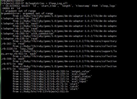 Ruby Cant Findretrieve Results From A Specific Table With