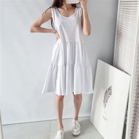 루즈핏 캉캉 나시원피스