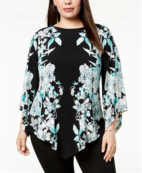 Alfani Plus Size Pointed Hem Top Created For Macys Macys