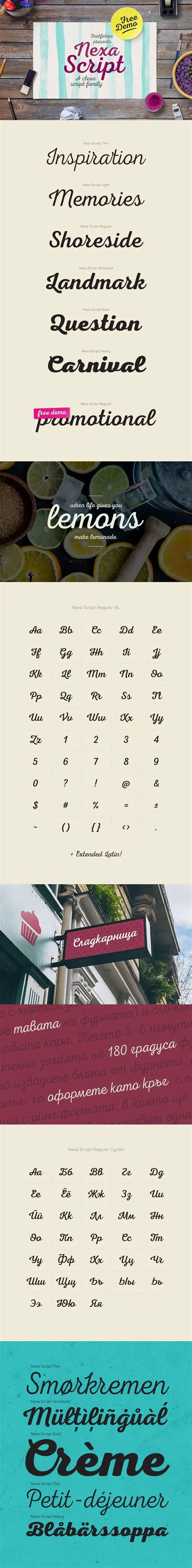 Nexa Script Font Free Dafont Free