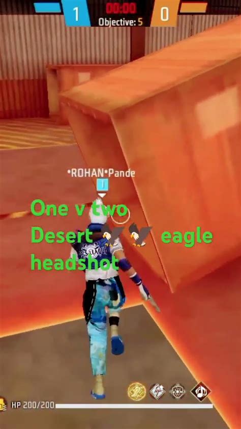 Shorts Youtube One V Two Desert Eagle 🦅🦅 Headshot 👍💯 Long Volf