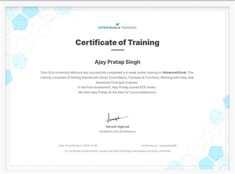 Ajay Pratap Singh On Linkedin Excelcertification Dataanalysis