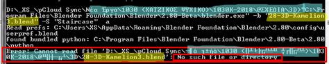 National Characters And Running Blender Render Command Line
