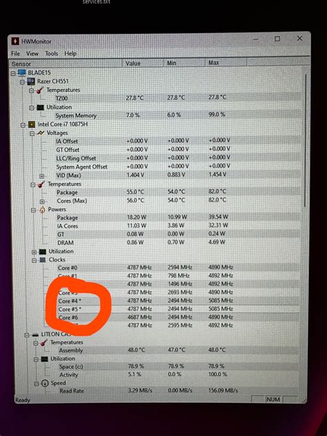 What Does An Asterisk Beside Core Number Mean In Hwmonitor R Overclocking